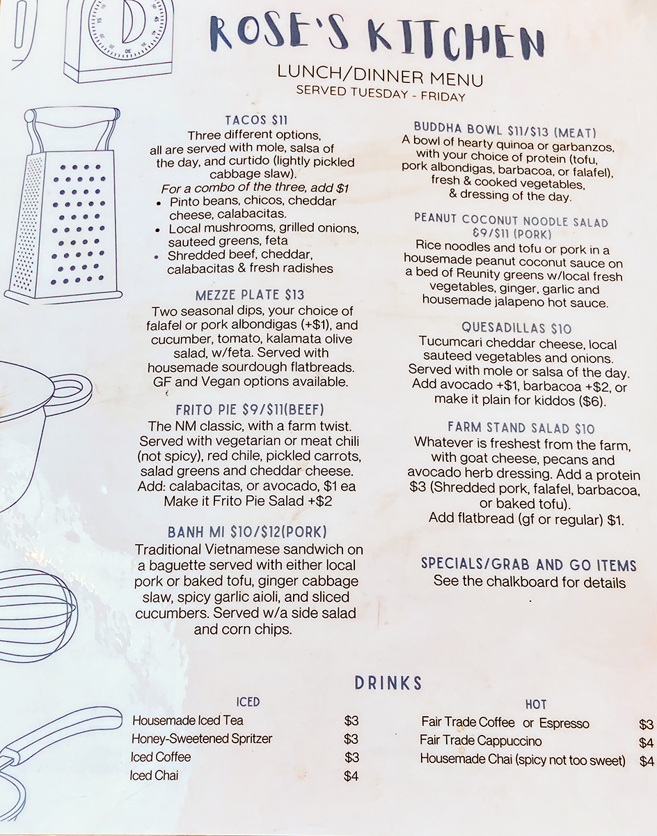 Rose’s Kitchen, Santa Fe – Santa Fe City Different Foodie